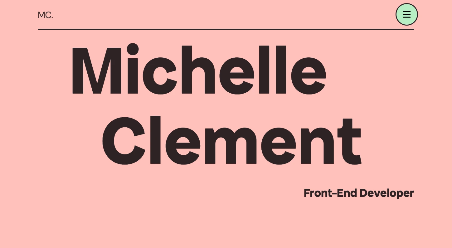 Michelle Clement | Web Developer Portfolio